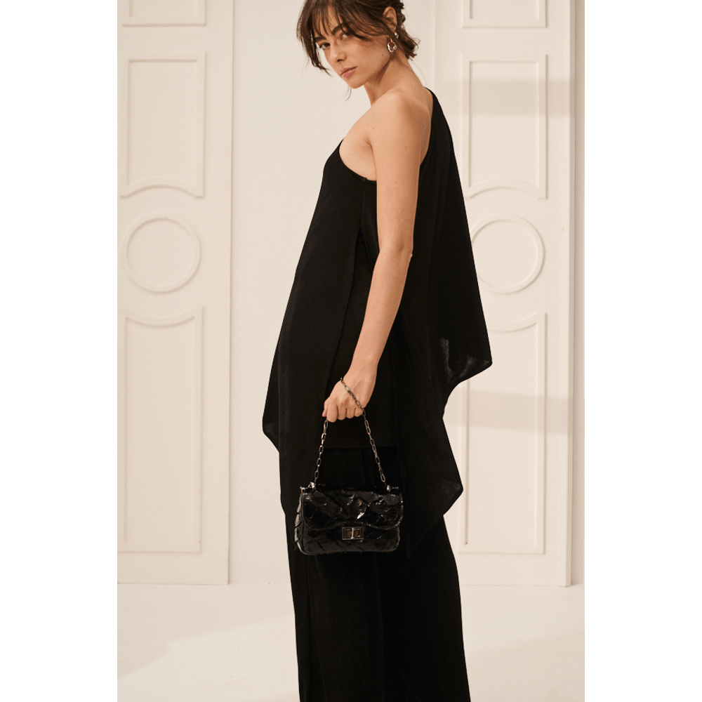Bolsa Micro Sílvia Ônix Preto - laspeziaweb